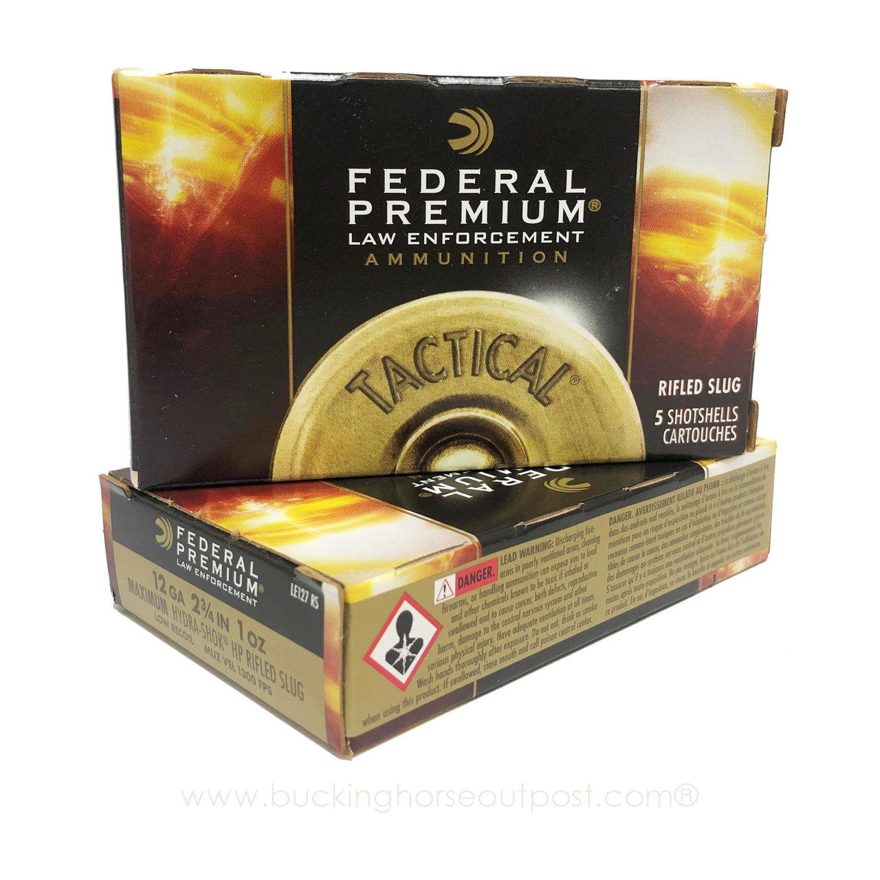 12 GA 2 3/4in Federal LE Low Recoil Hydra Shok Slug (LE127RS) – Anchorage